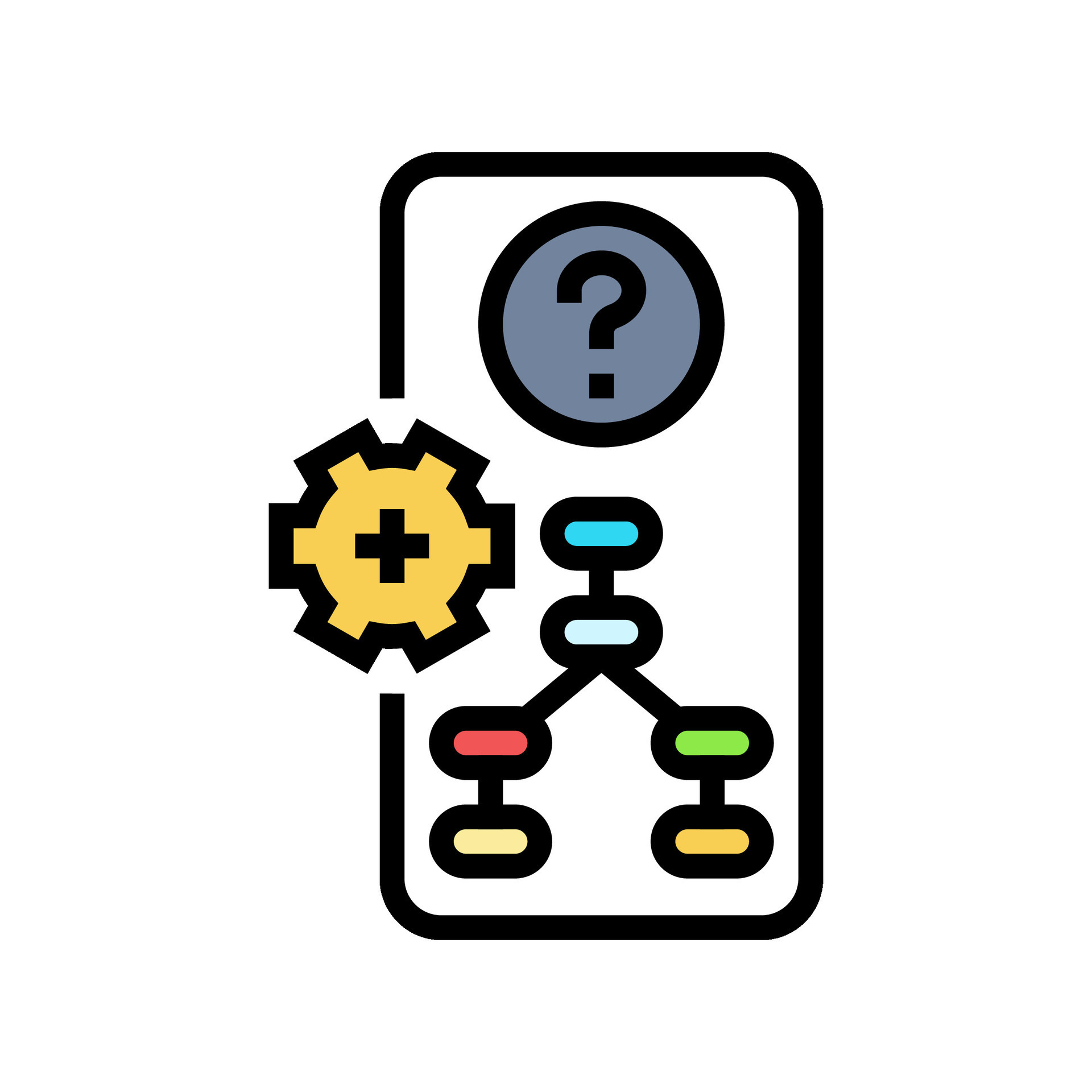 information scent ux ui design color icon vector illustration 41281817 ...