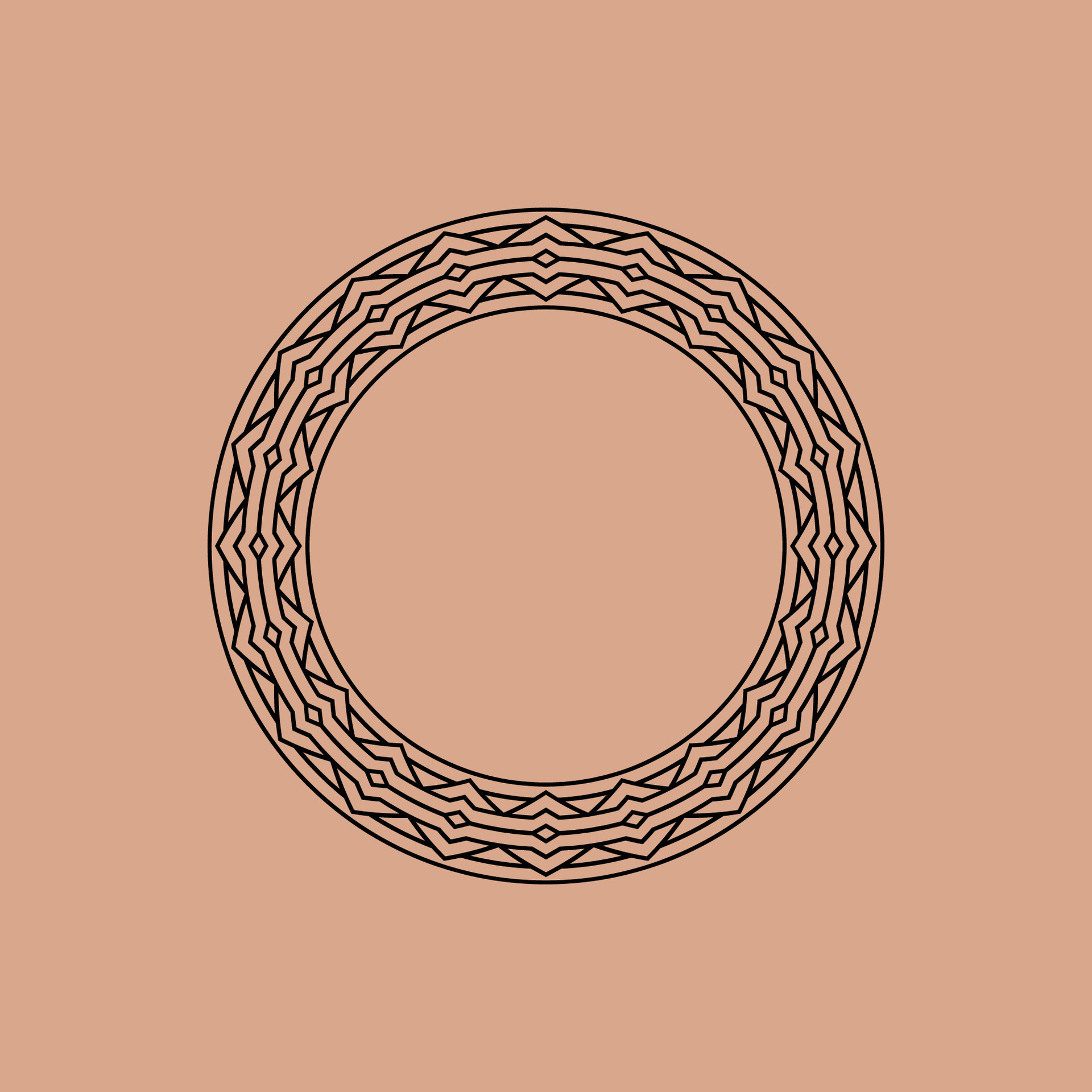 Modern Ornamental Circle Frame Border Decorative Pattern 41282053