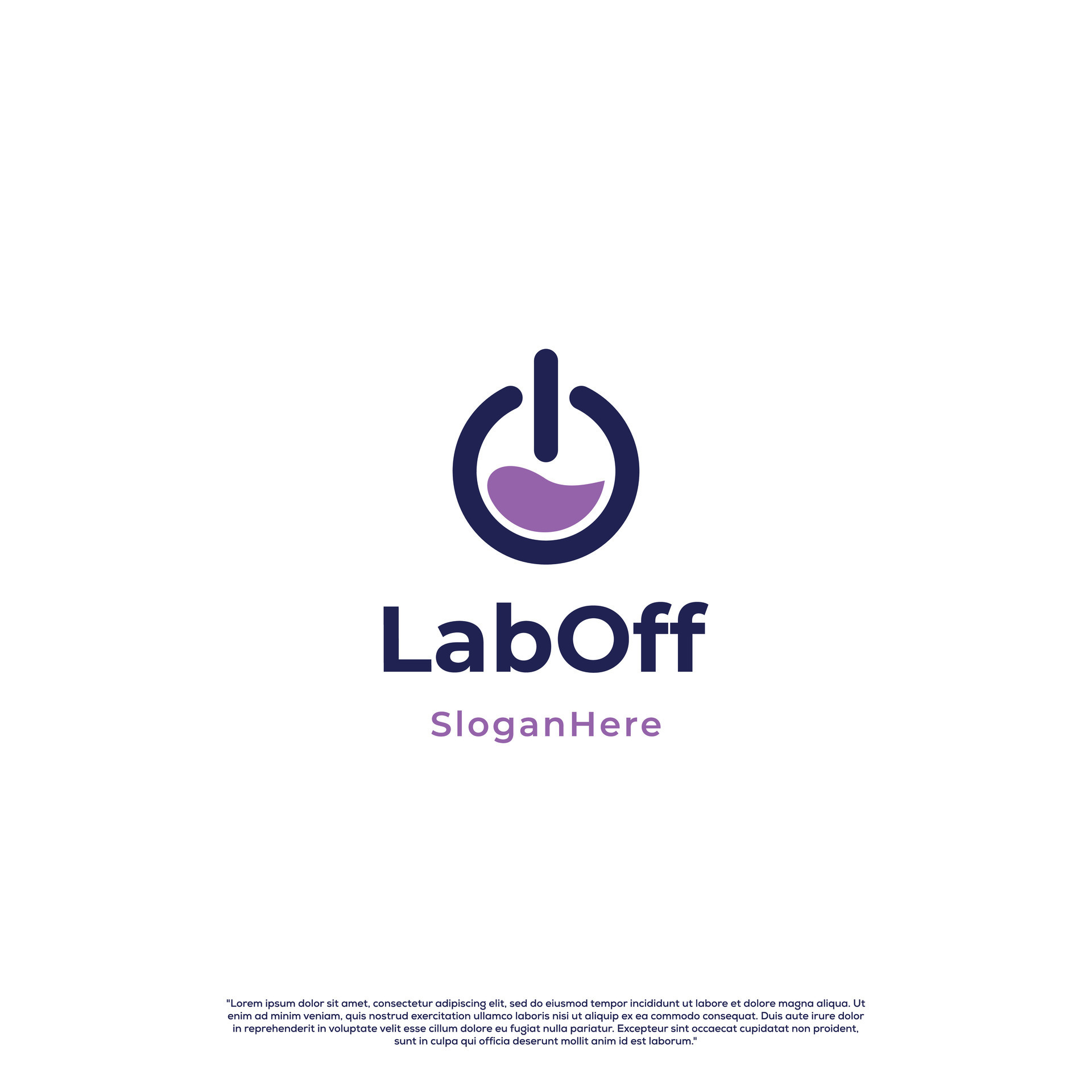 Lab combine with power off logo design template 41283392 Vector Art at ... Lab combine with power off logo design template 41283392 Vector Art at ...