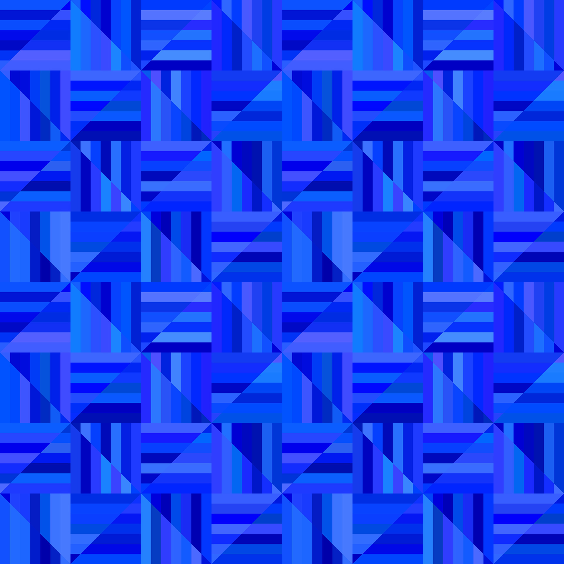 Blue abstract striped square tile mosaic pattern background ...