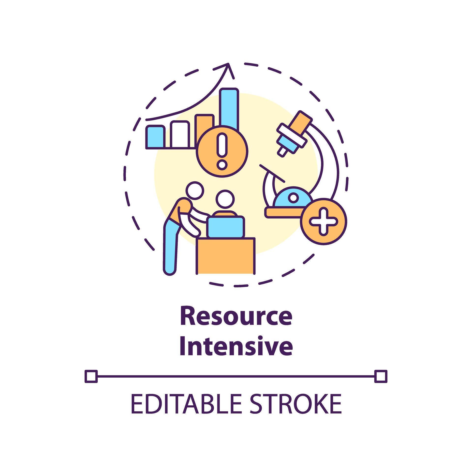 Resource intensive multi color concept icon. Experiential learning ...