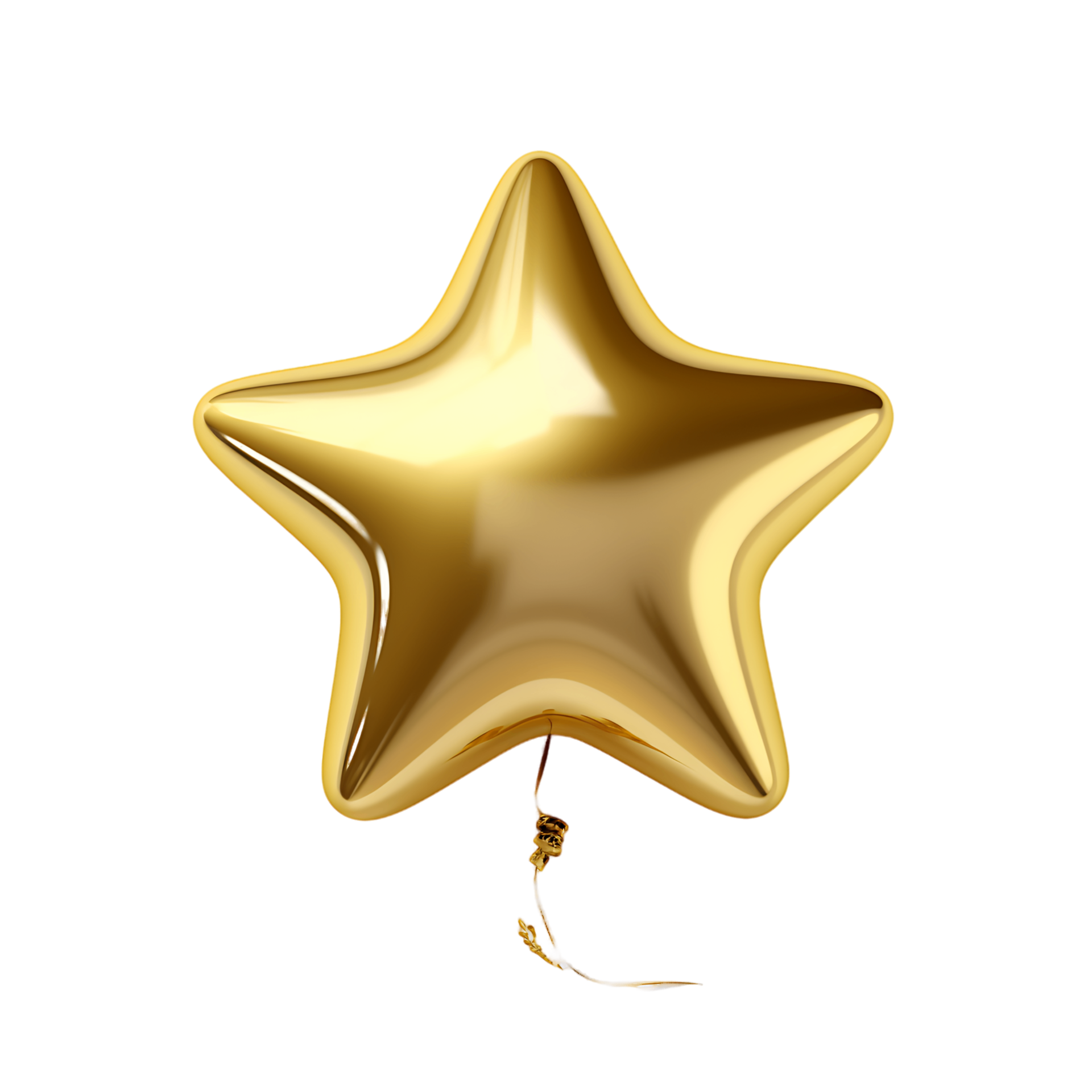 Ai Generated Deluxe Gold Star Balloon Illustrations 41303081 Png