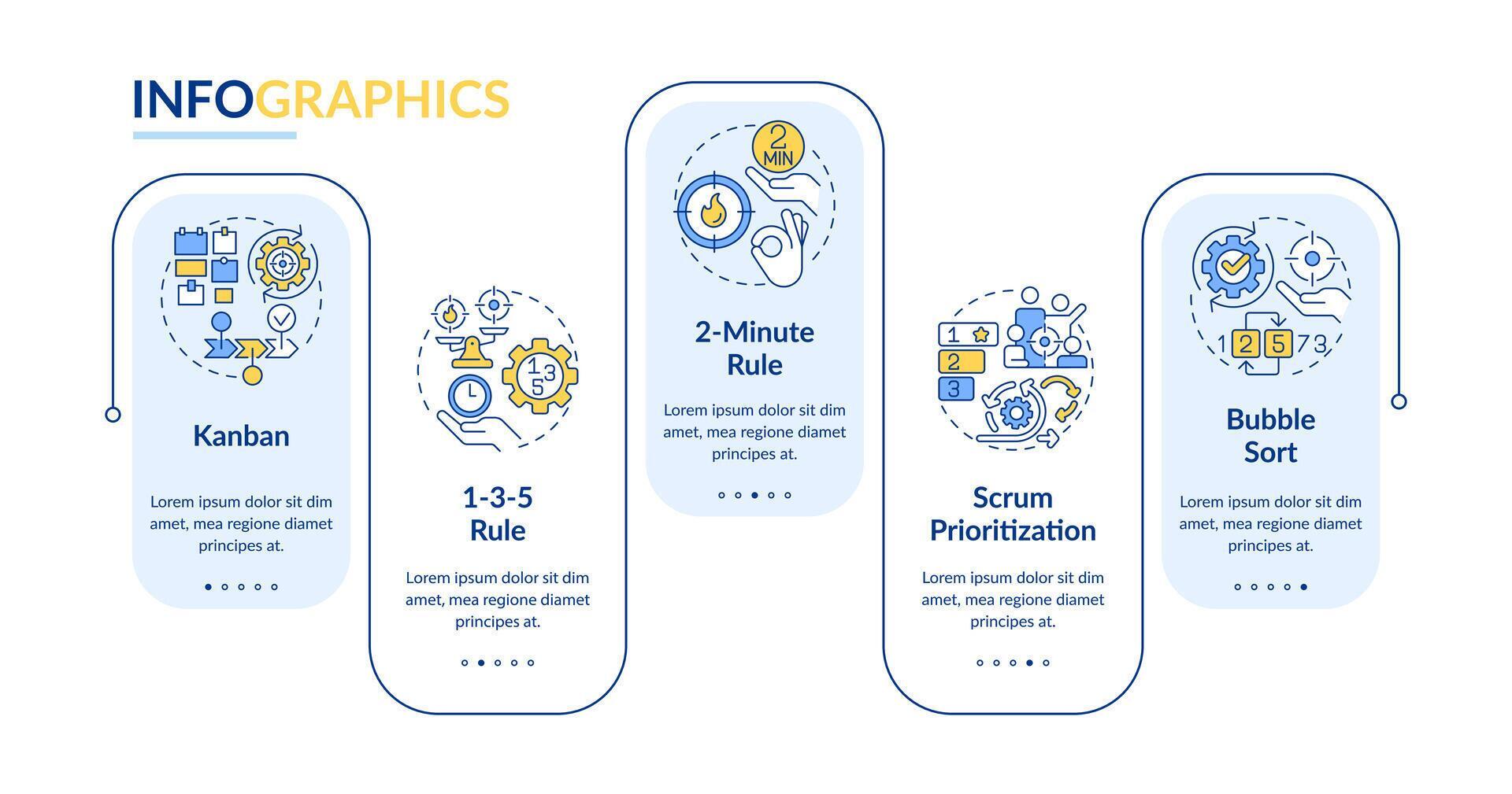 Prioritization Tools Rectangle Infographic Template Task Priority Data Visualization With 5