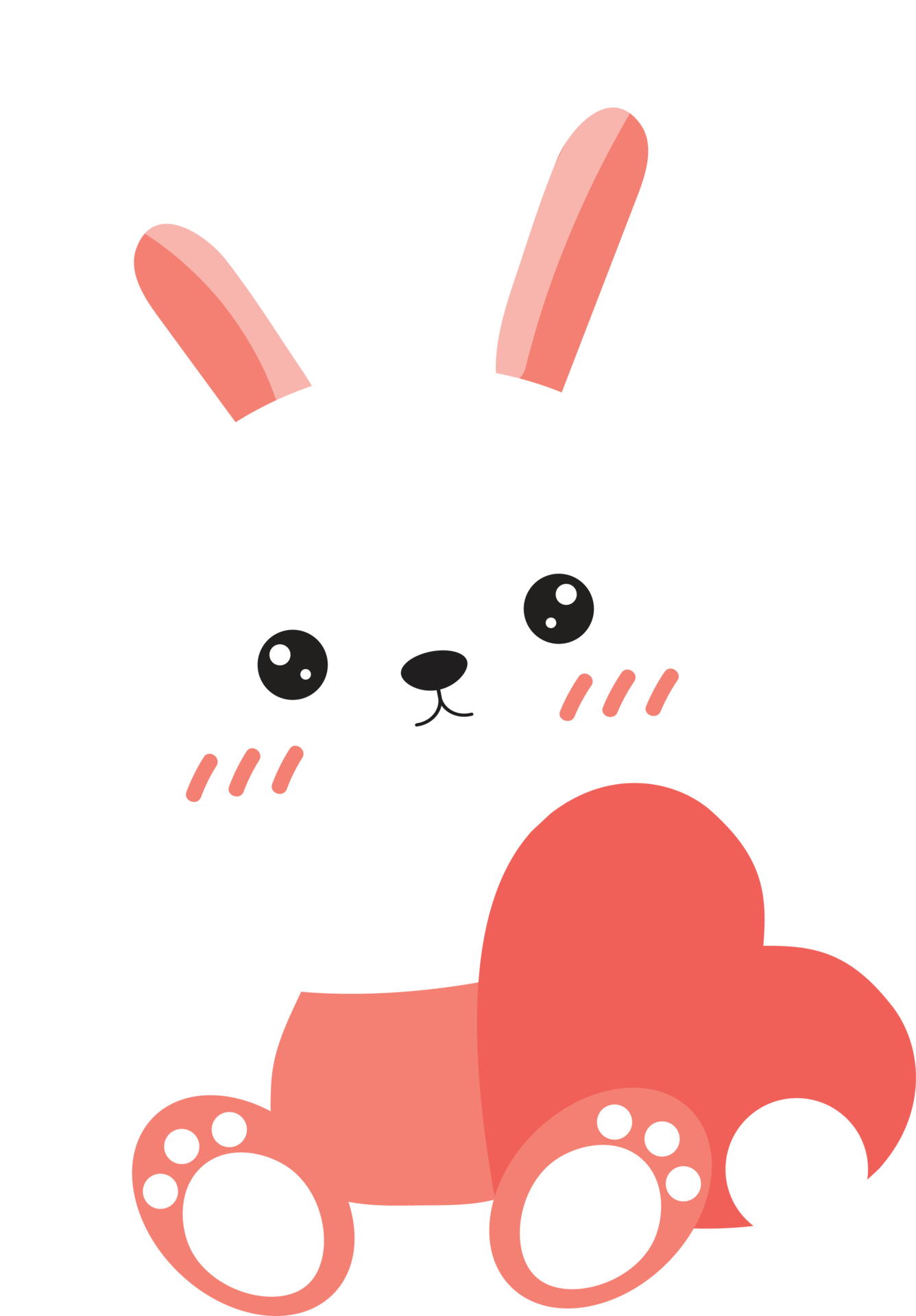 Cute Rabbits Clipart 41310229 Png