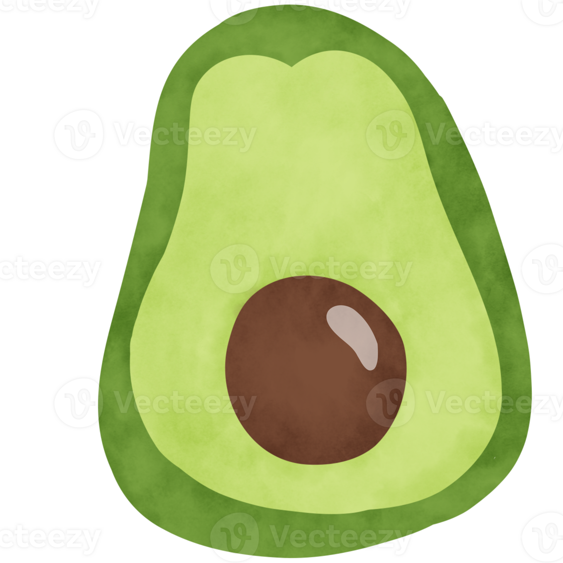 Cute Avocado 41310351 Png