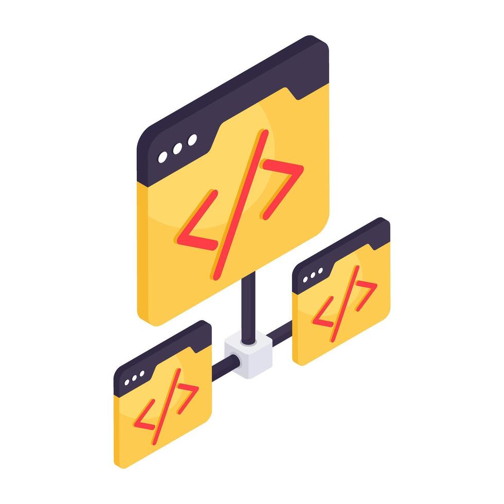 Unique design icon of web coding 41311974 Vector Art at Vecteezy