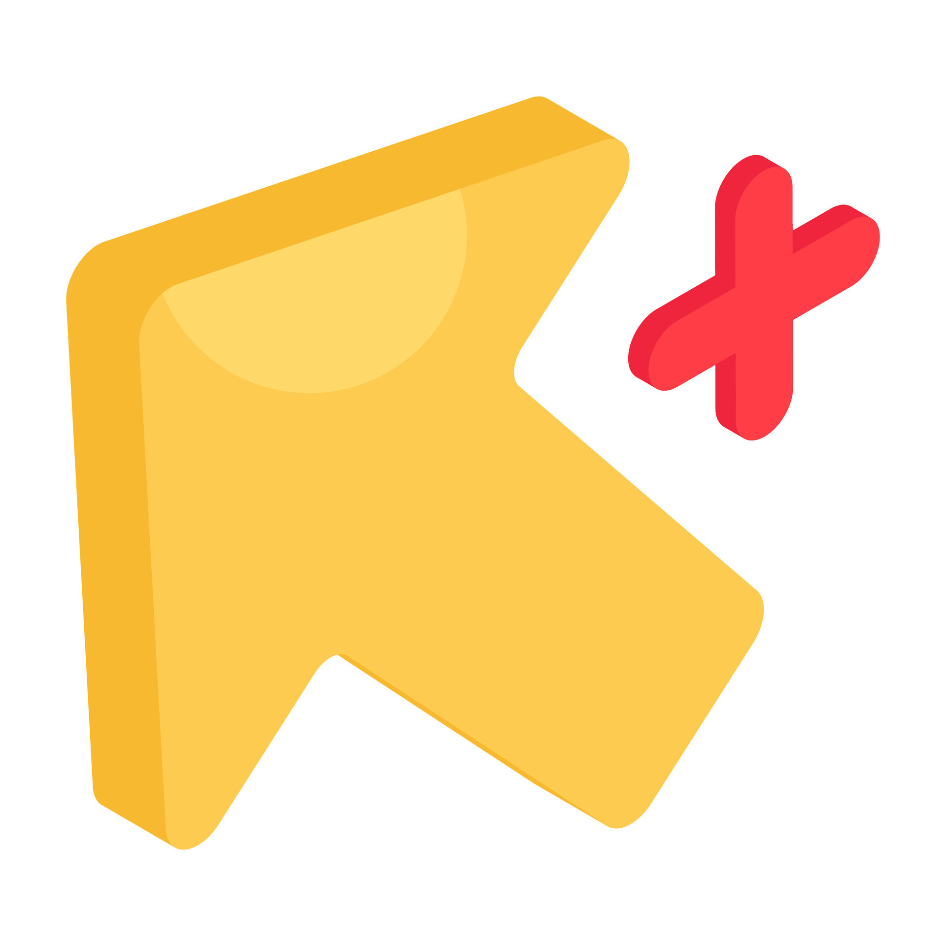 Conceptual Isometric Design Icon Of Left Corner Arrow 41313854 Vector