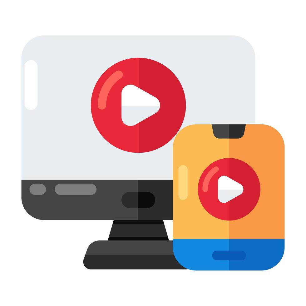 A flat design icon of responsive design 41315065 Vector Art at Vecteezy