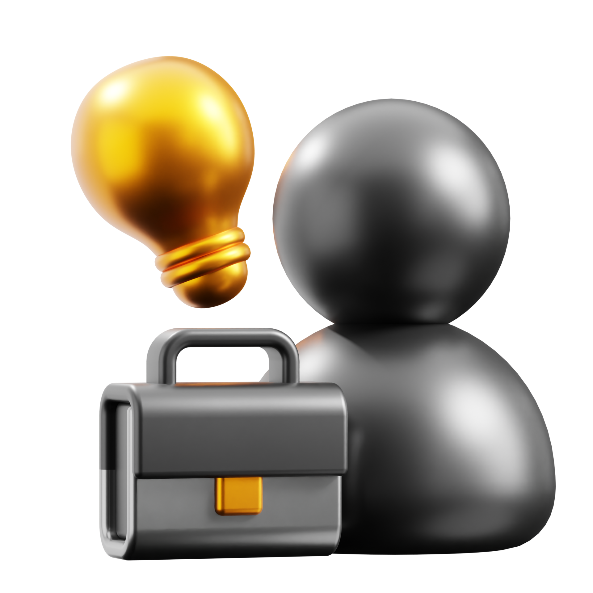 3D Creative Person icon on transparent background 41317381 PNG