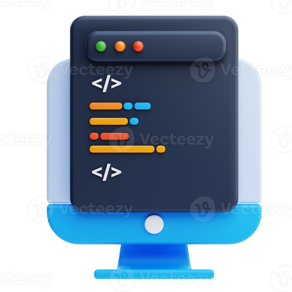 3D Coding on transparent background 41317497 PNG