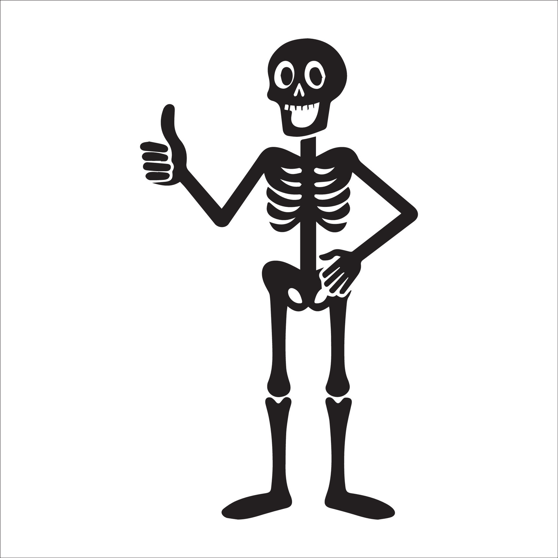 Ai Generated Human Skeleton Thumbs Up Illustration 41325187 Vector Art