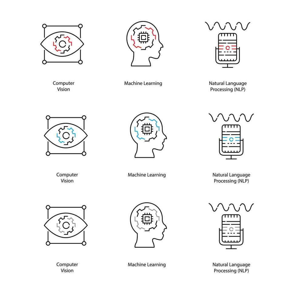 AI Powered Business Automation Vector Symbols Revolutionize Your ... AI Powered Business Automation Vector Symbols Revolutionize Your ...