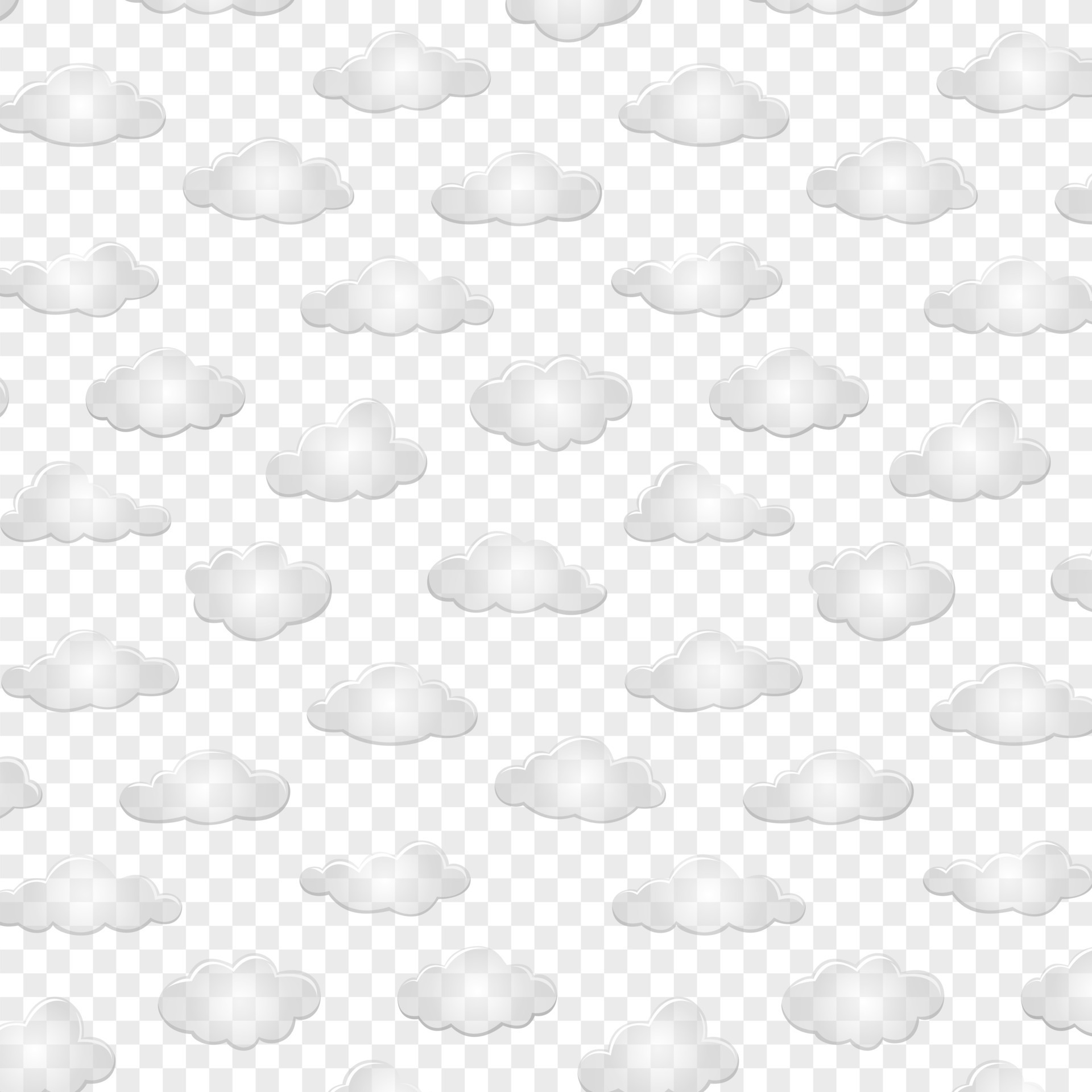 Seamless pattern clouds. Flat design style. For the design of your ...