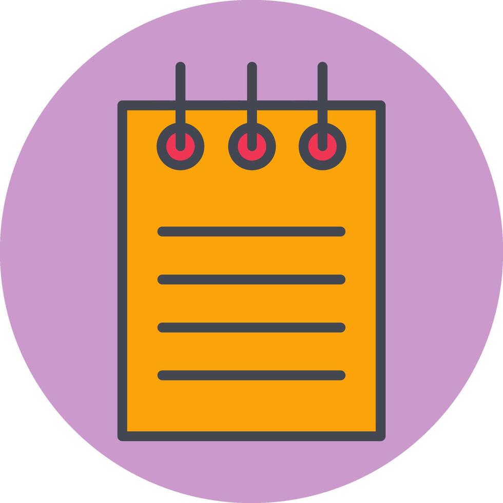 Notepad Vector Icon 41337507 Vector Art at Vecteezy