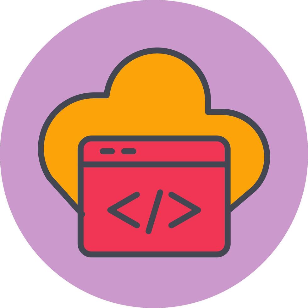 Cloud Coding Vector Icon 41338835 Vector Art at Vecteezy