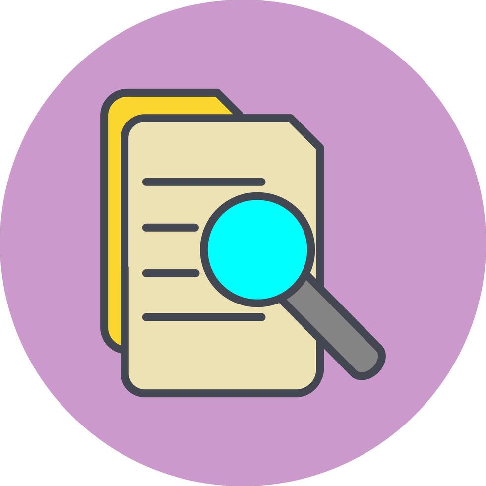 lupa documento vector icono 41347708 Vector en Vecteezy