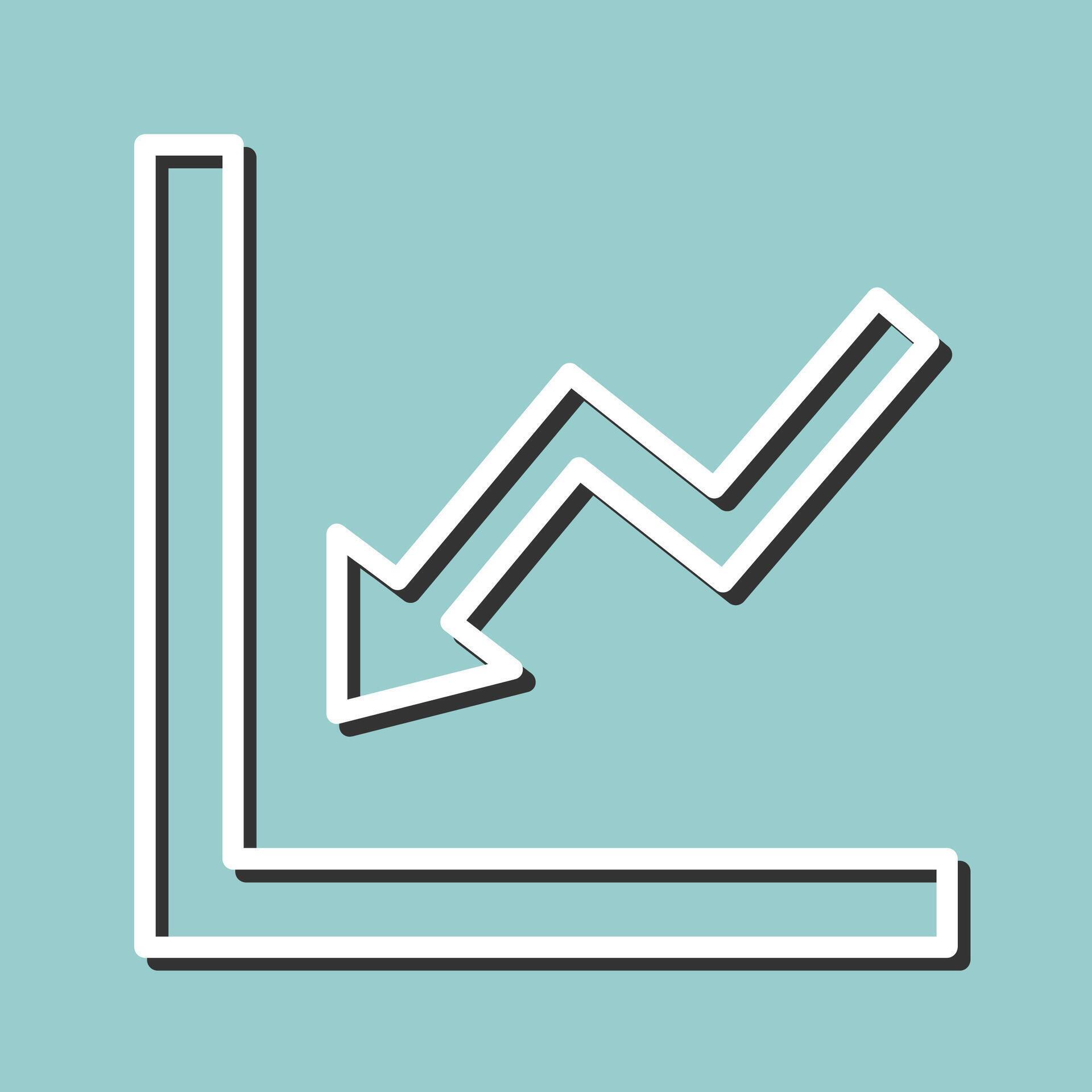 Graph Down Vector Icon 41352098 Vector Art at Vecteezy