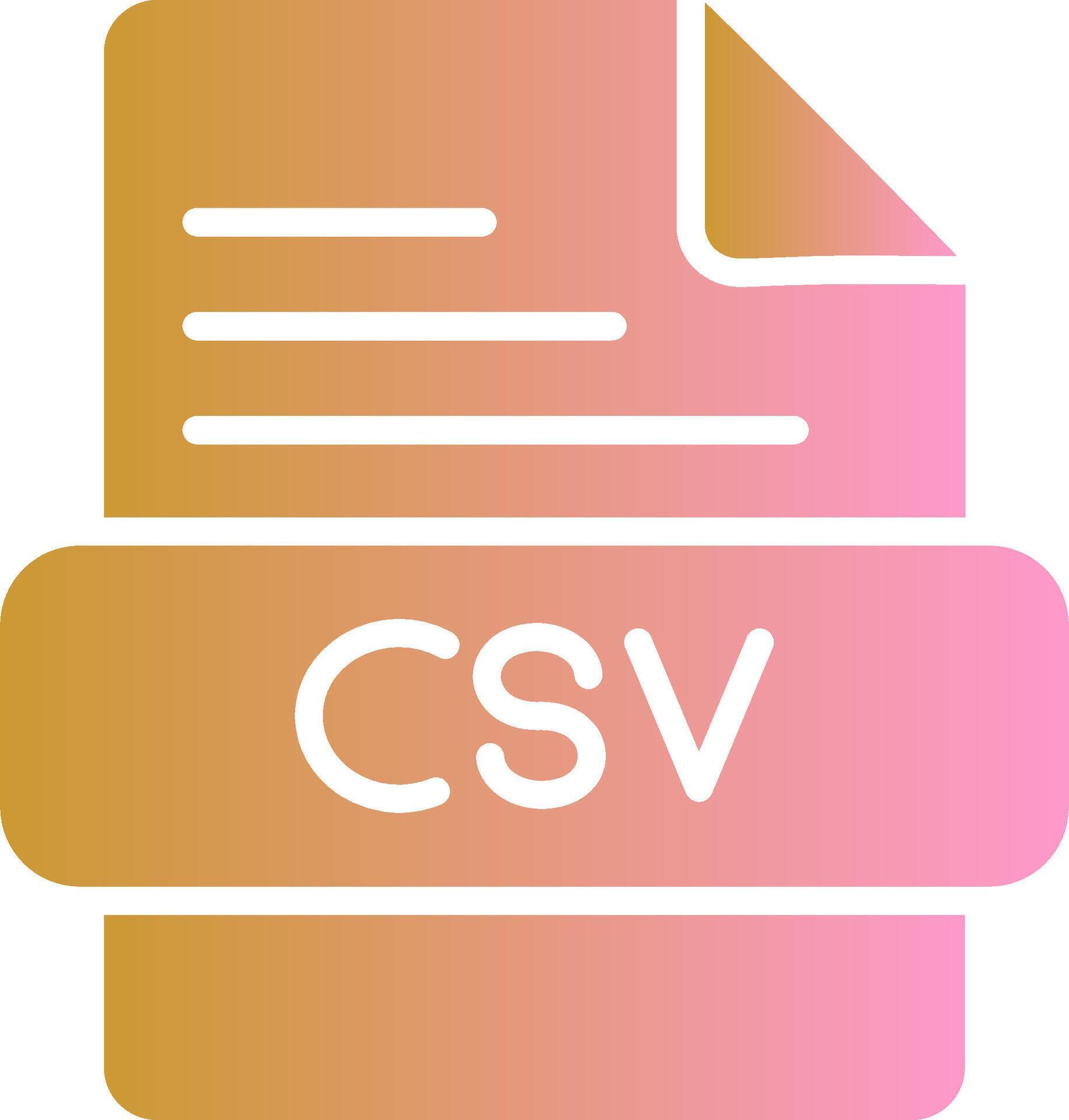 CSV Vector Icon 41367283 Vector Art at Vecteezy