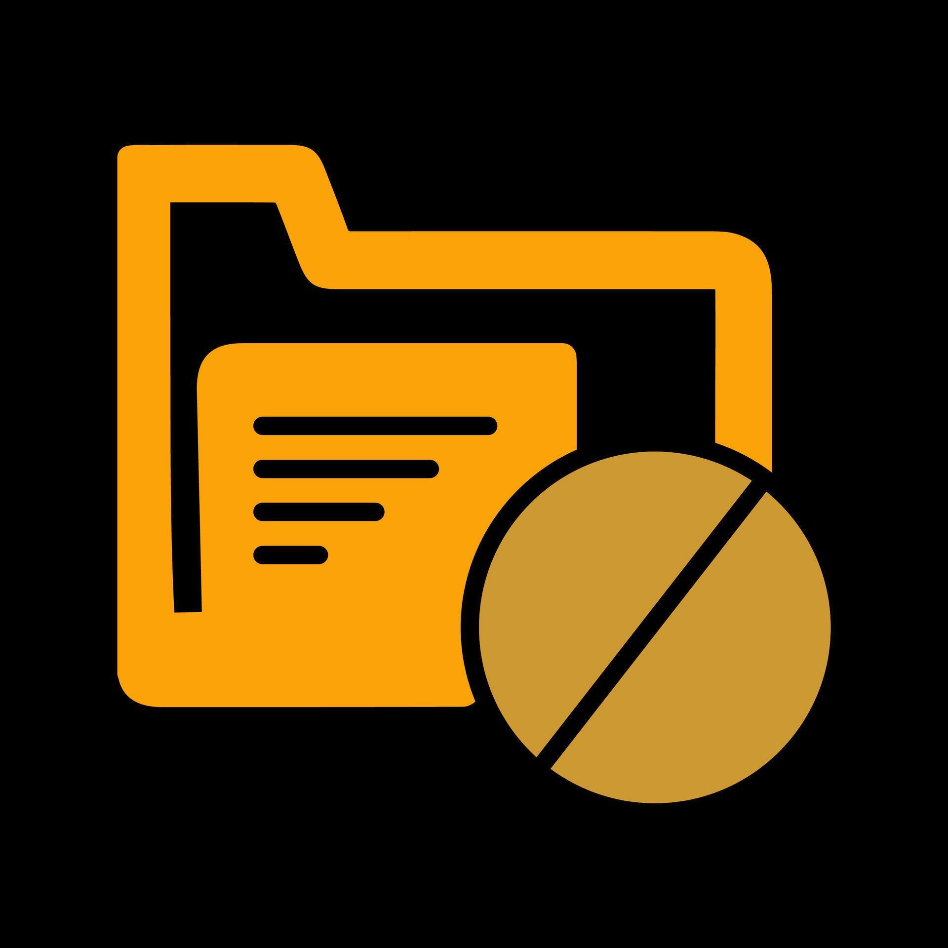 Block Folder Vector Icon 41376485 Vector Art at Vecteezy