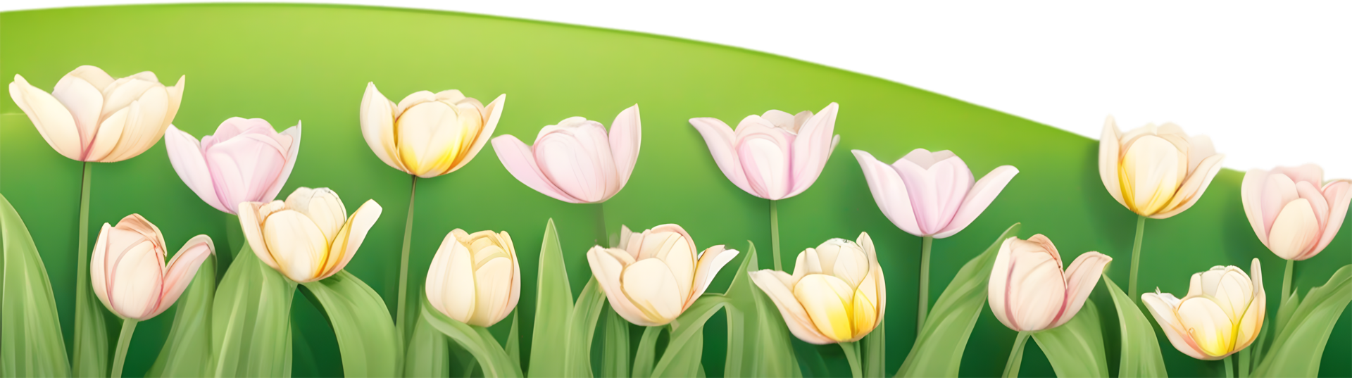 AI generated Wildflower field, Clipart of colorful spring wildflowers ...