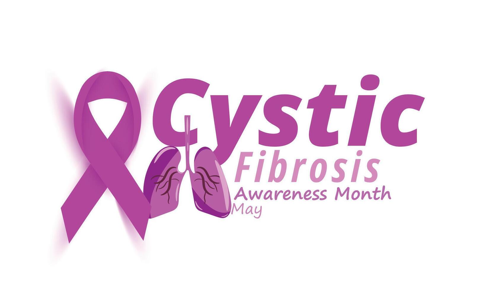 Cystic Fibrosis Awareness Month Background Banner Card Poster