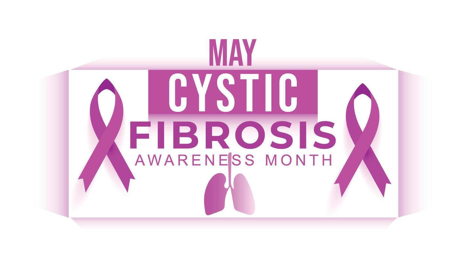 Cystic Fibrosis Awareness Month Background Banner Card Poster