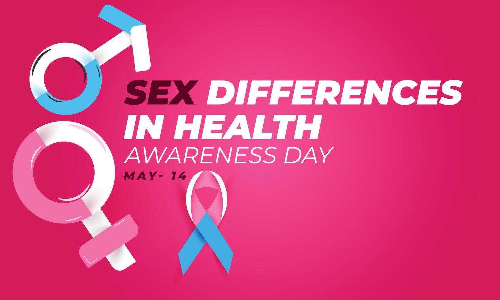Sex Differences In Health Awareness Day Background Banner Card