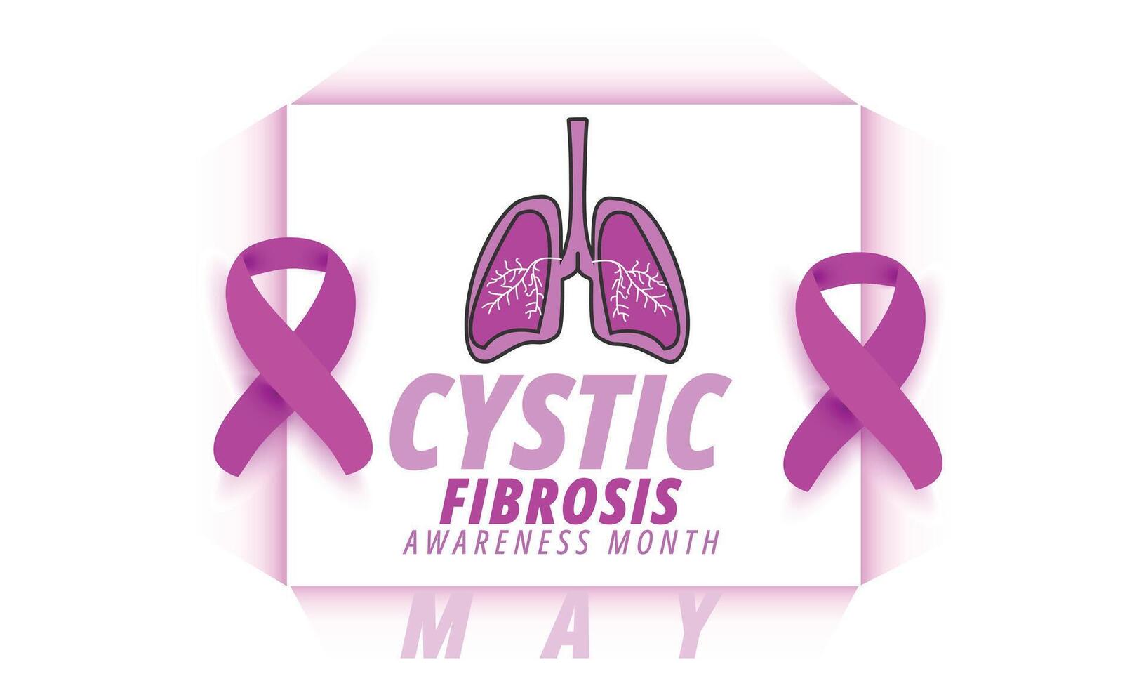 Cystic Fibrosis Awareness Month Background Banner Card Poster