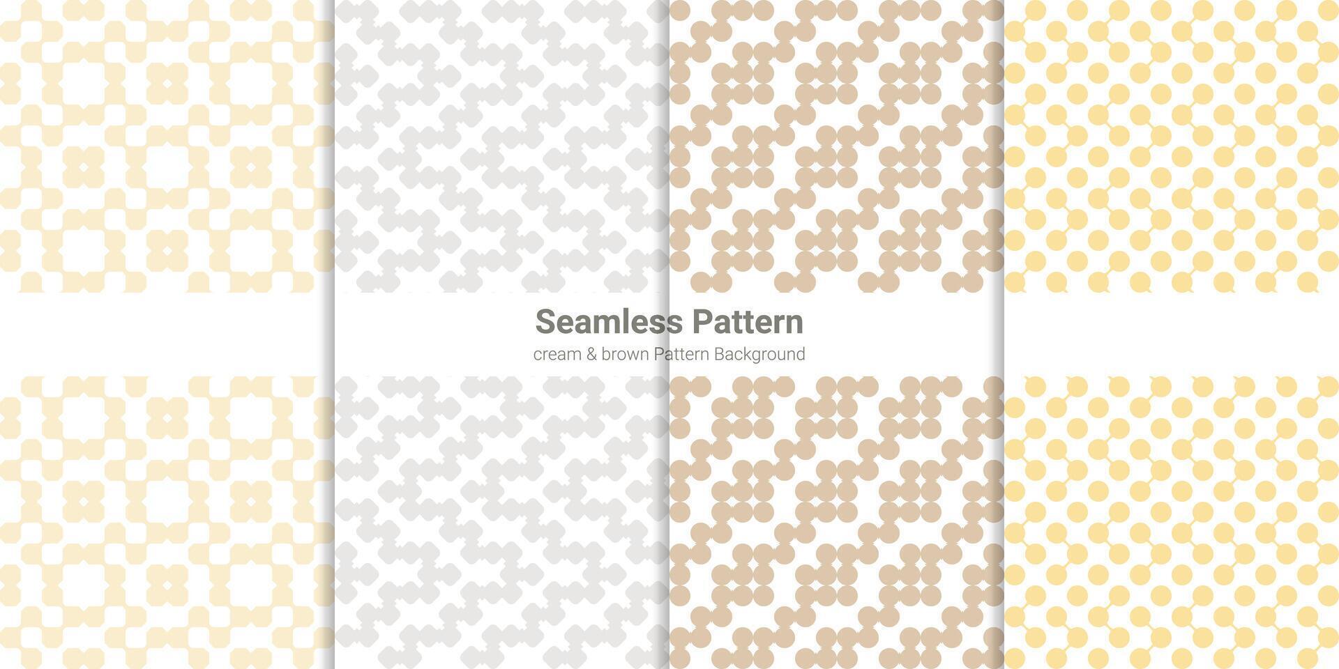 Set of geometric circle seamless patterns, geometric circle shapes ...