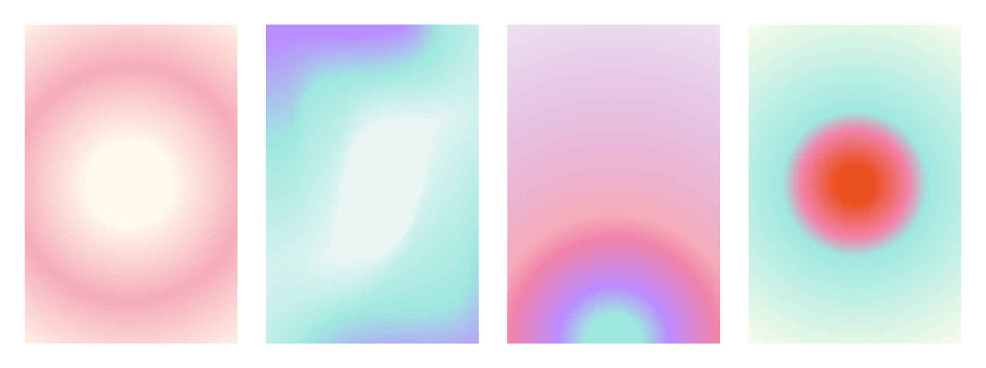 Set of Y2k Trendy Aesthetic abstract gradient pink violet background ...