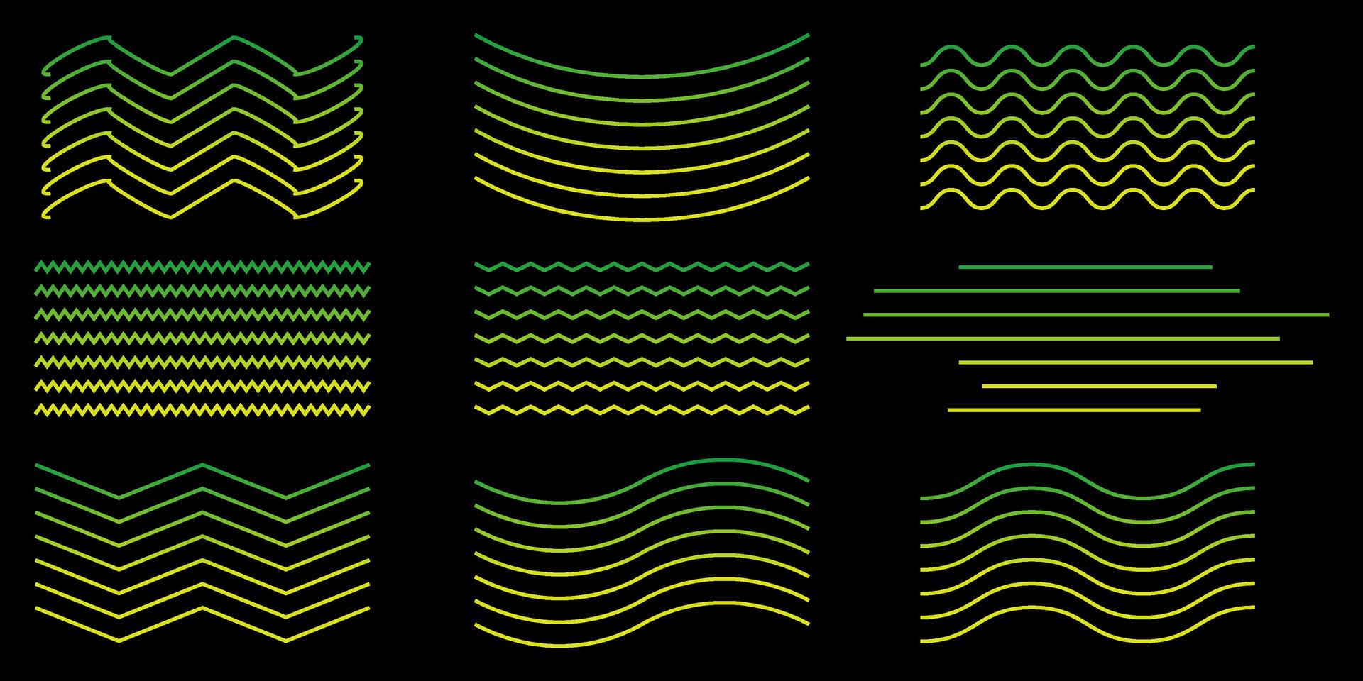 Thin Wavy Lines Pattern Repeatable Wavy Zigzag Lines Vector Pattern