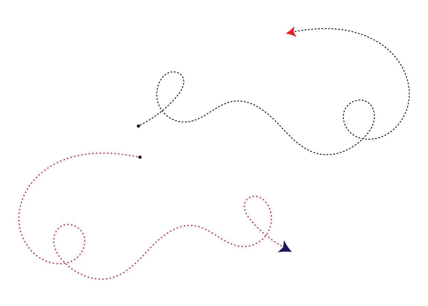Dashed line arrow route path vector. 41400491 Vector Art at Vecteezy Dashed line arrow route path vector. 41400491 Vector Art at Vecteezy