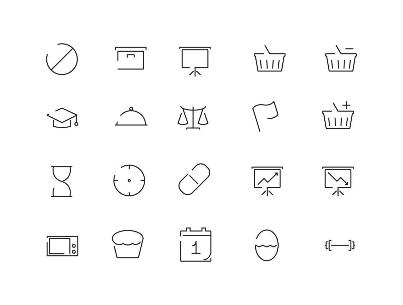Set of line Universal icons web interfaces 41411290 Vector Art at Vecteezy Set of line Universal icons web interfaces 41411290 Vector Art at Vecteezy