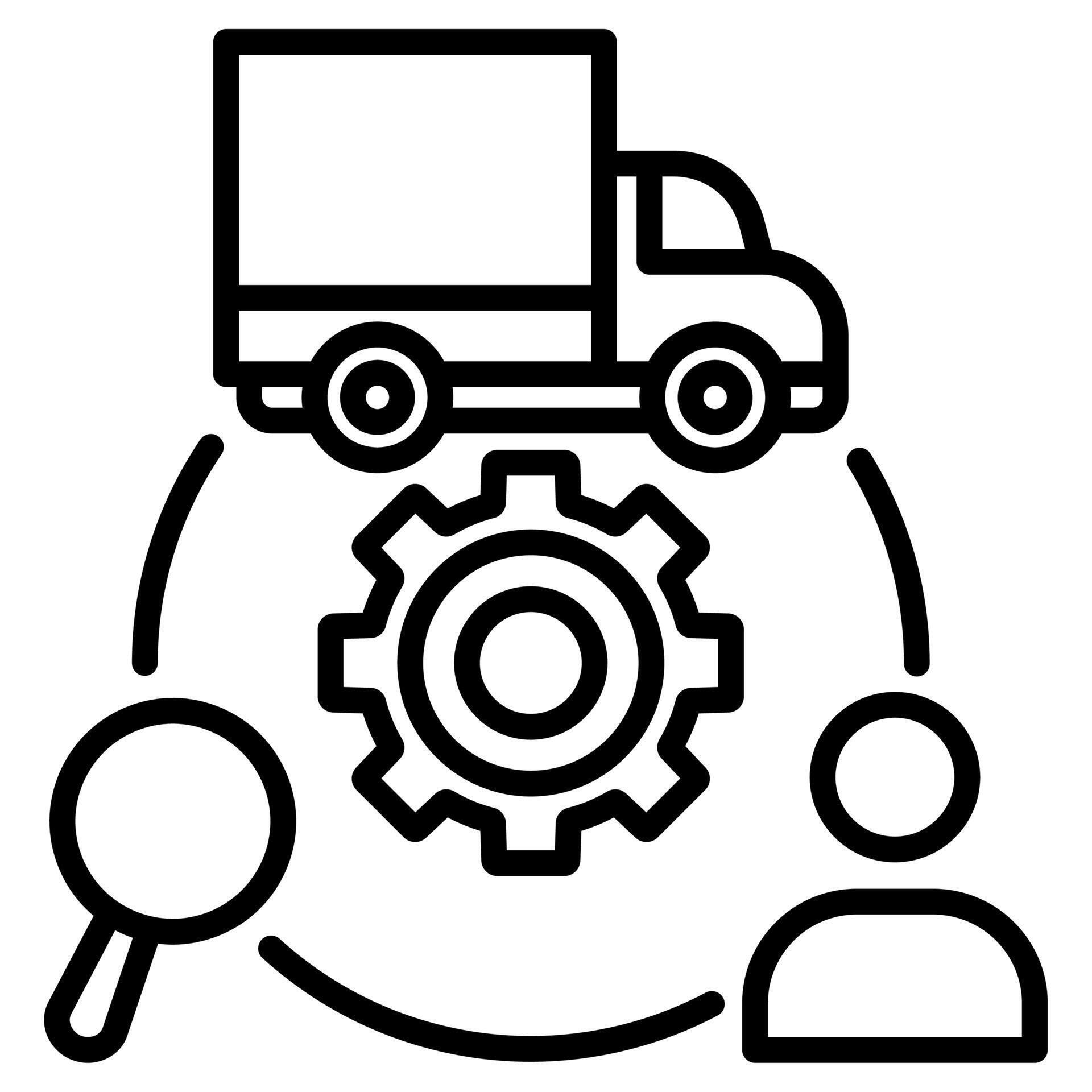 Supply Chain Icon Line Vector Illustration 41411803 Vector Art At Vecteezy