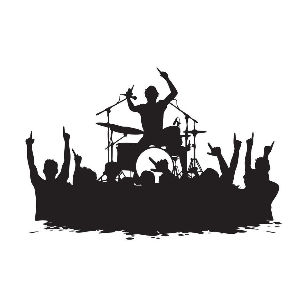 Band silhouette design. music concert vector illustration. 41412037 ... Band silhouette design. music concert vector illustration. 41412037 ...