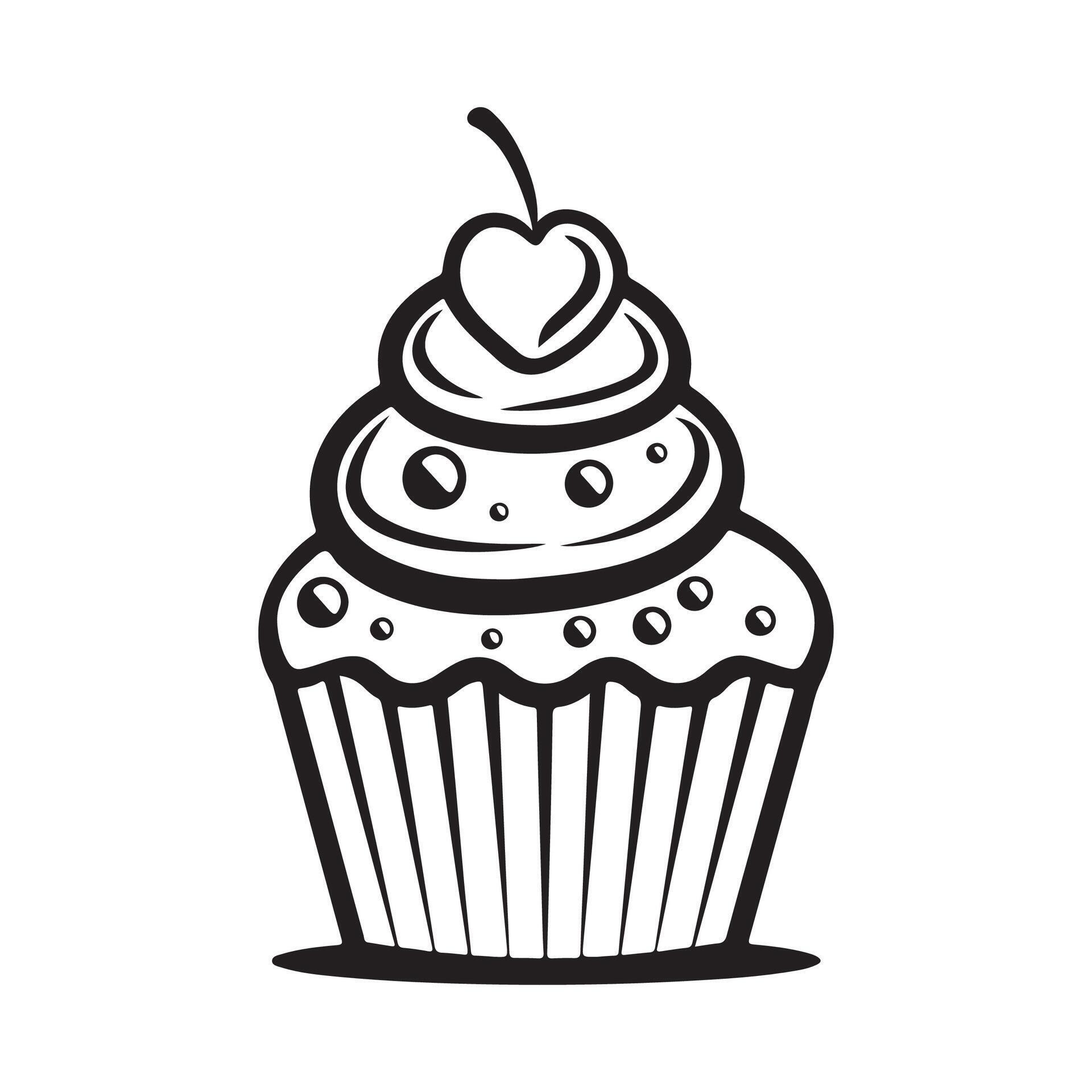 Delicious Sweet Cupcakes Vector Graphic 41412166 Vector Art At Vecteezy