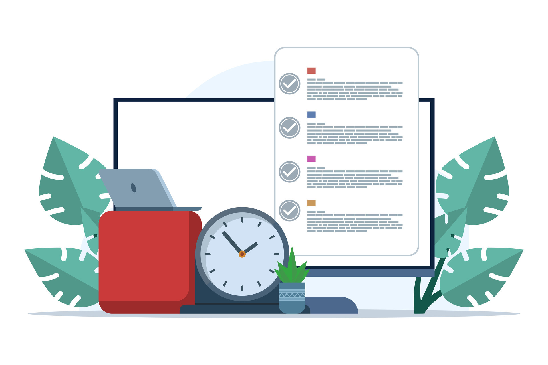 Planning concept Time management schedule, deadline, planner, planning ...