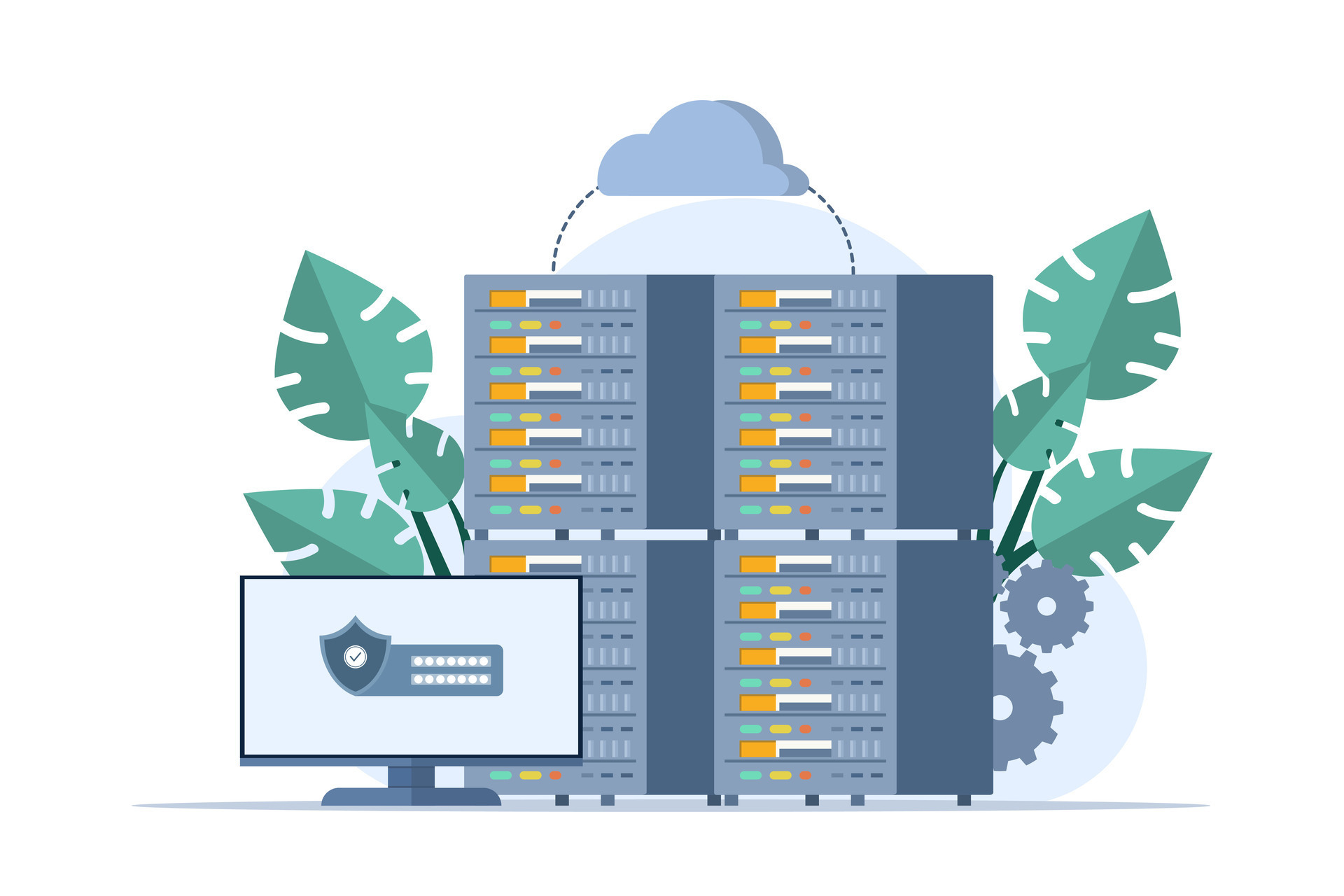 Database Programmer Concept Programming Language Css Html It Ui Develop Code Flat