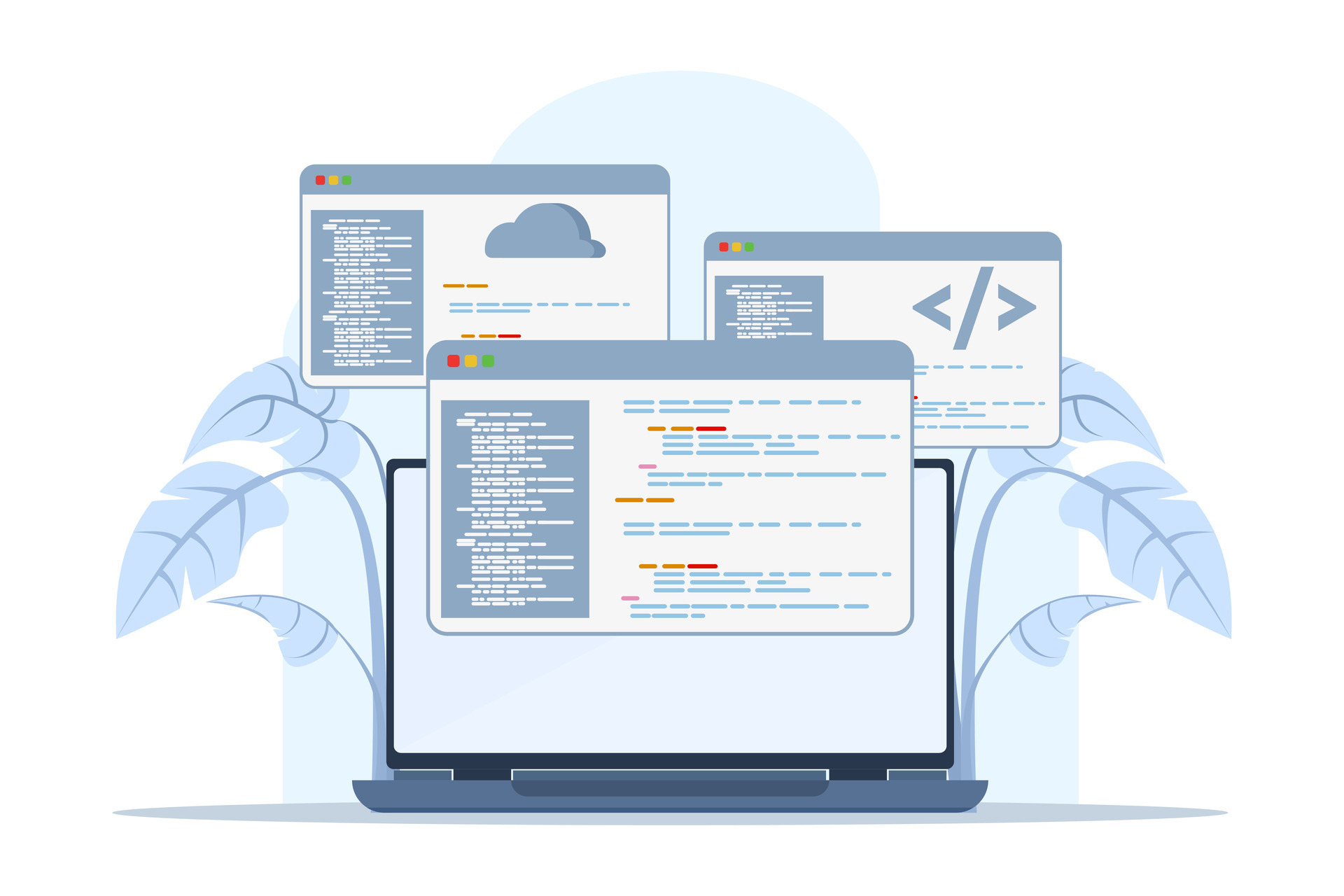 Web Development Concept Programming Language Css Html It Ui Programmers Developing