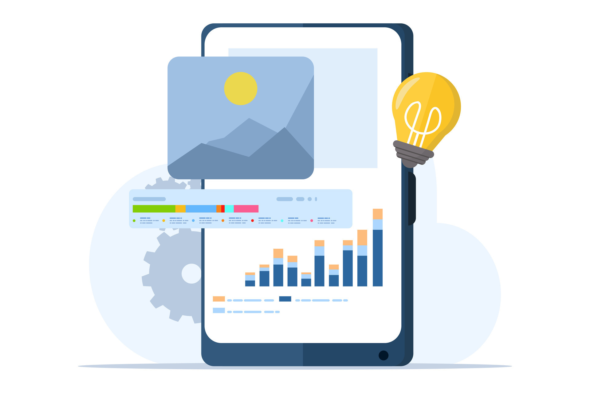 Web Development Or Programming Language Concept Css Html It Ui Cartoon Character Programmer