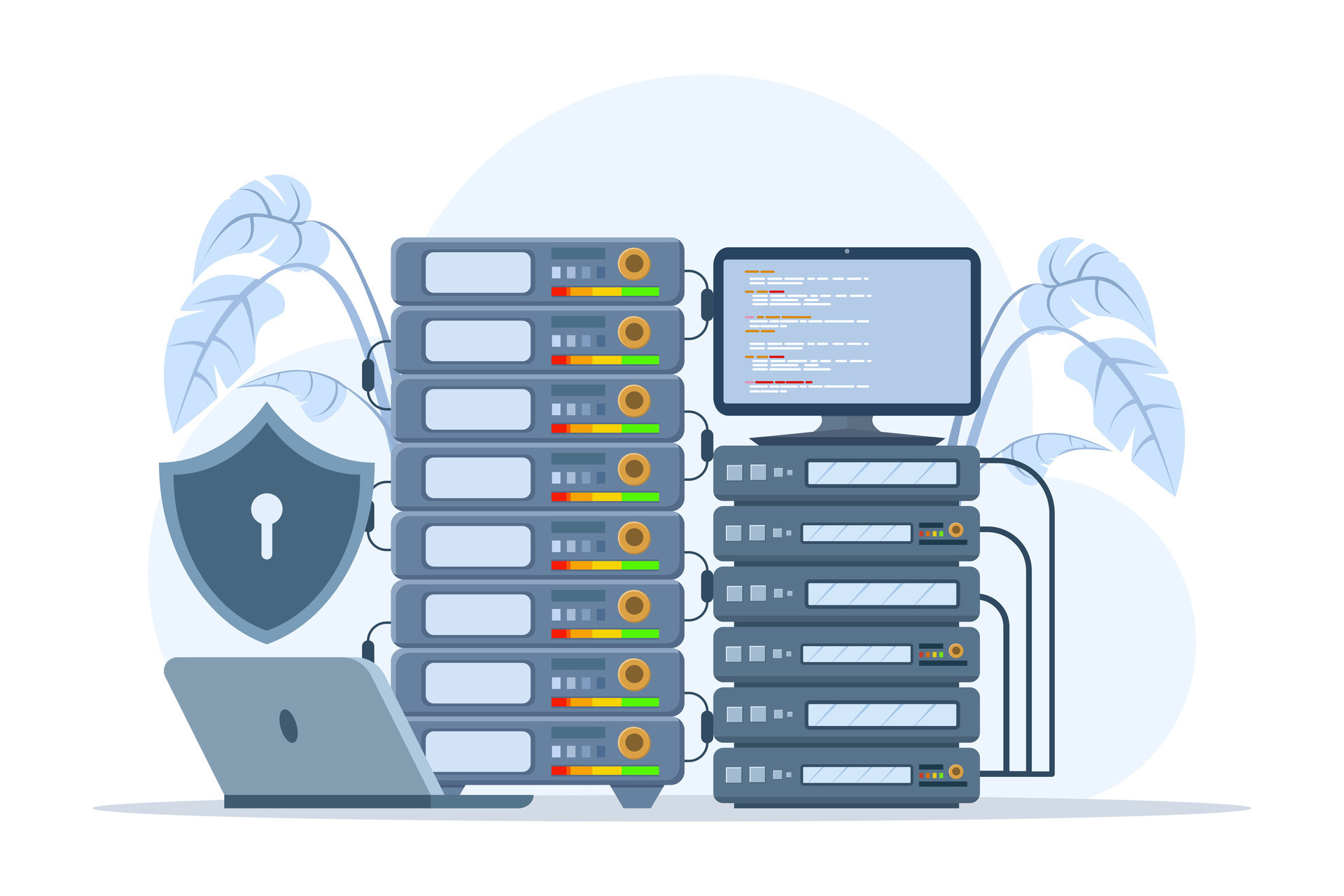 Database Security Concept Phishing Hacker Attack Hackers Stealing