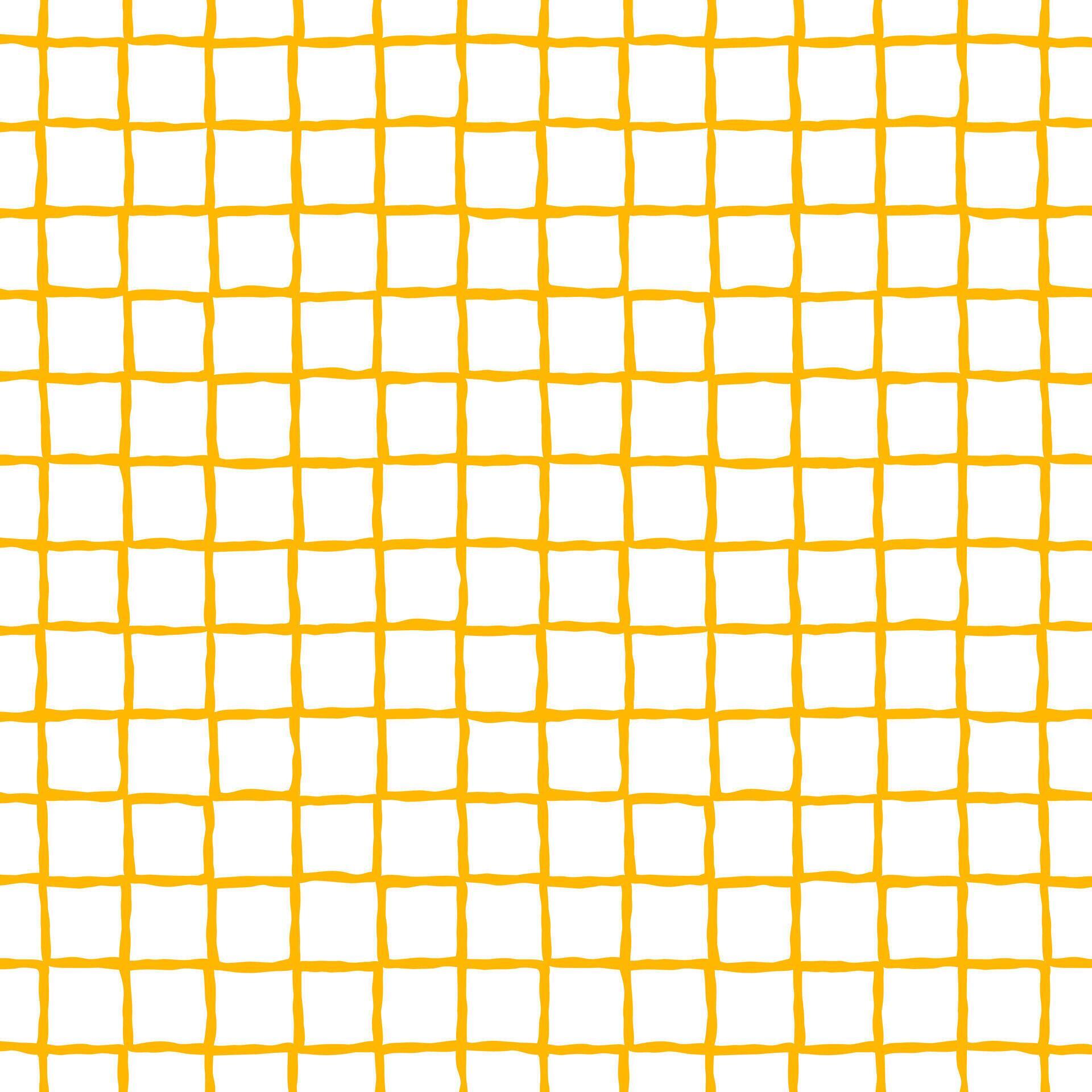 Ink doodle check lines seamless pattern. Vector hand drawn wave line ...