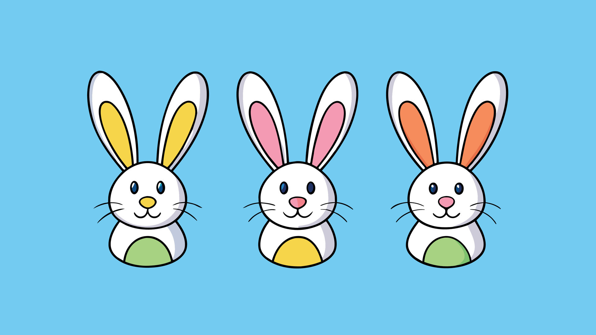 Whimsical Easter Bunny Tails Delightful Vector Art for Your Spring ...