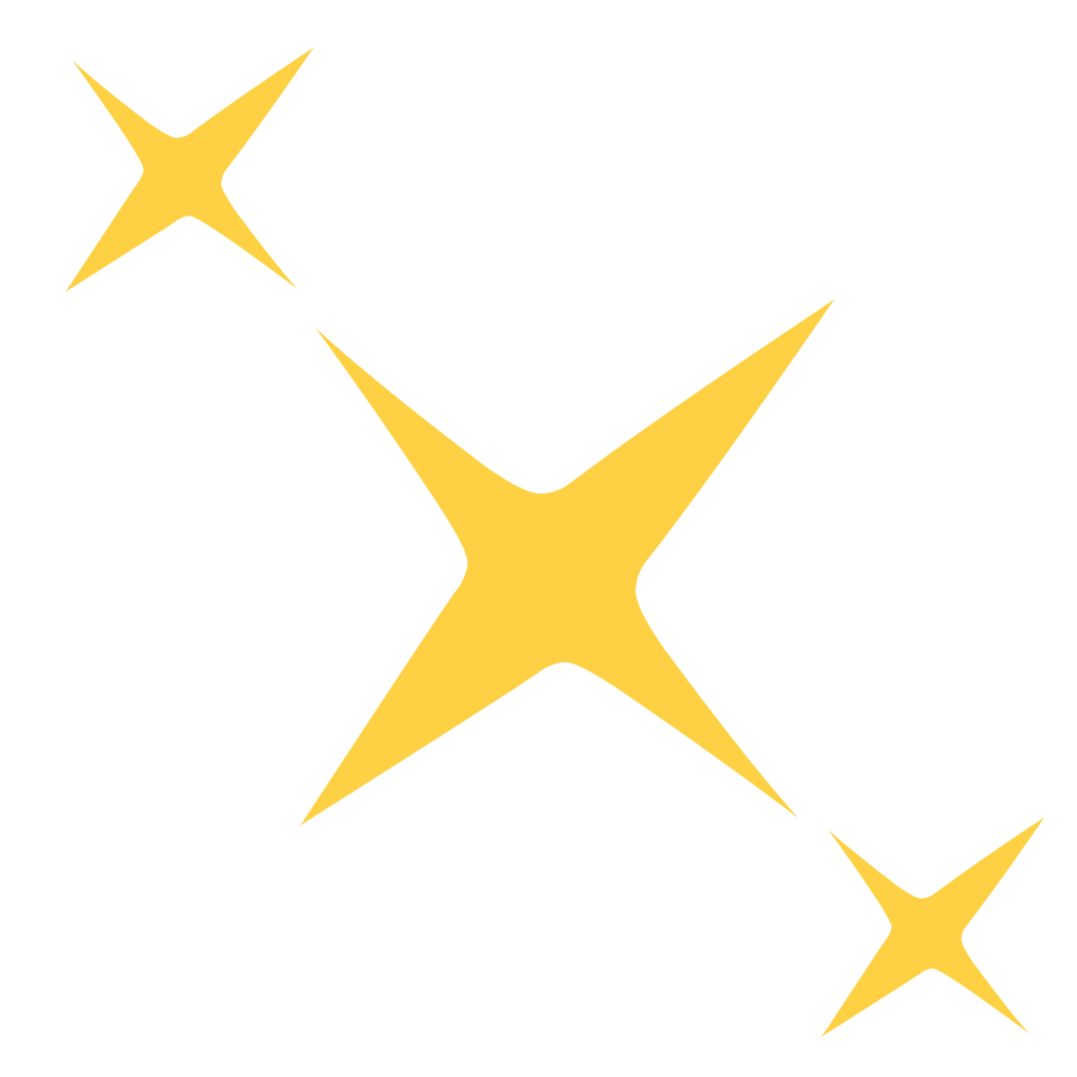 Yellow star sparkles 41436800 PNG
