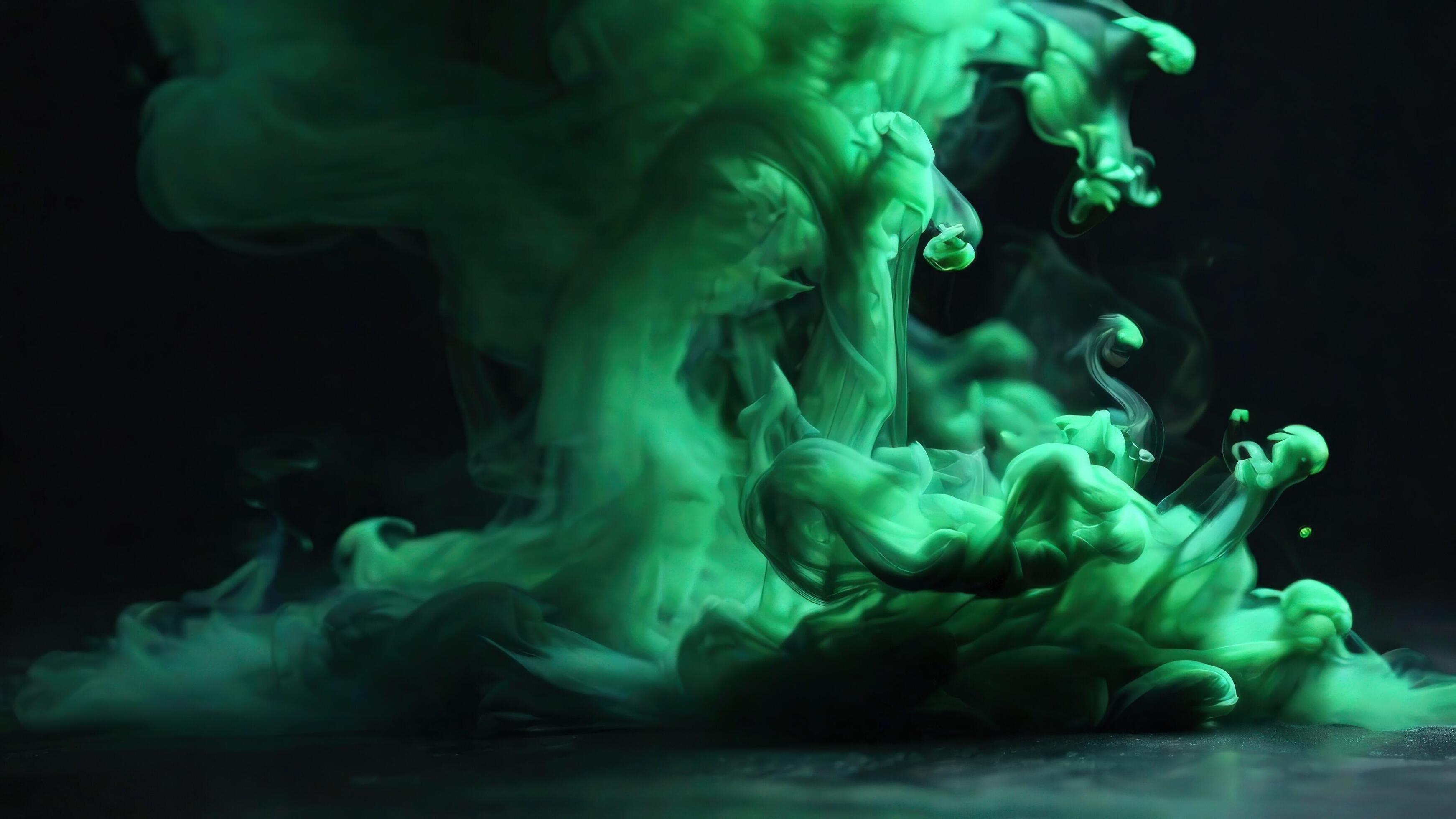 AI generated Dark green colored smoke on a black background 41443051 Stock Photo at Vecteezy