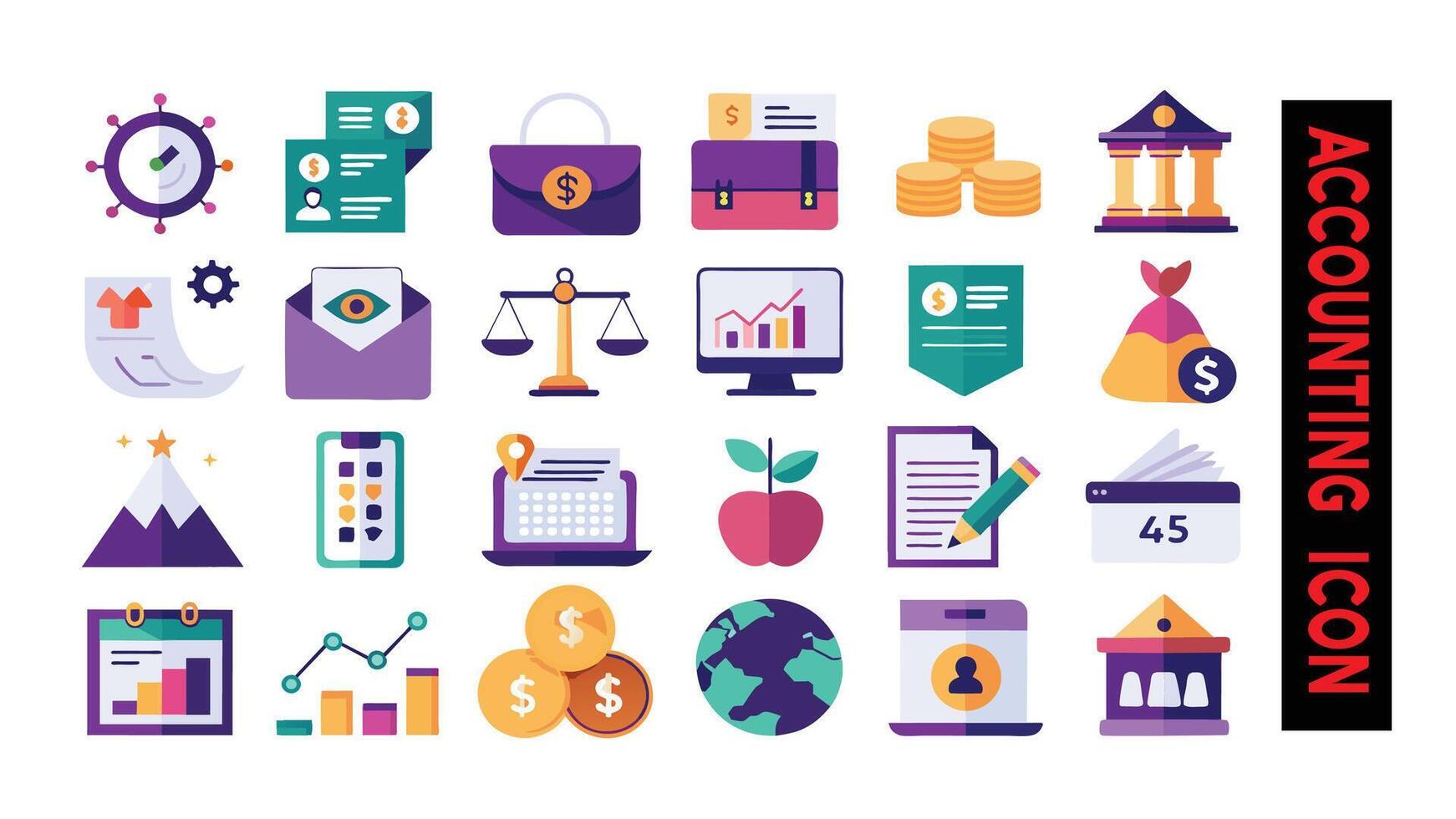 Set of business and finance icons . Business and finance icon pack ...