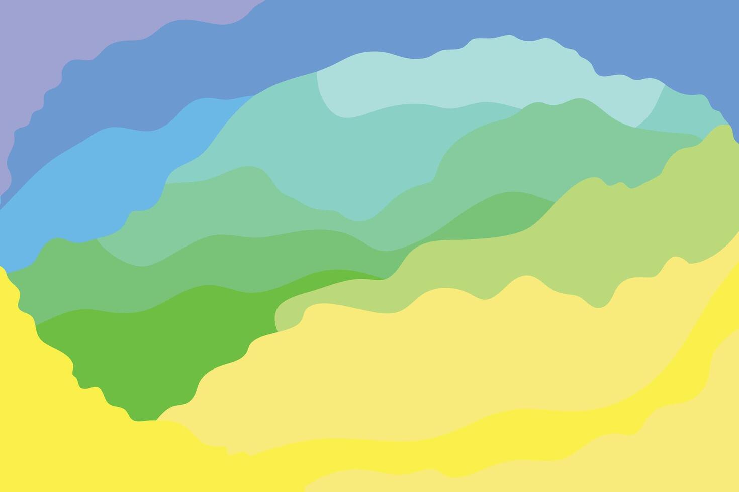 Pastel Yellow Blue Green Watercolor Background 41449730 Vector Art at ...