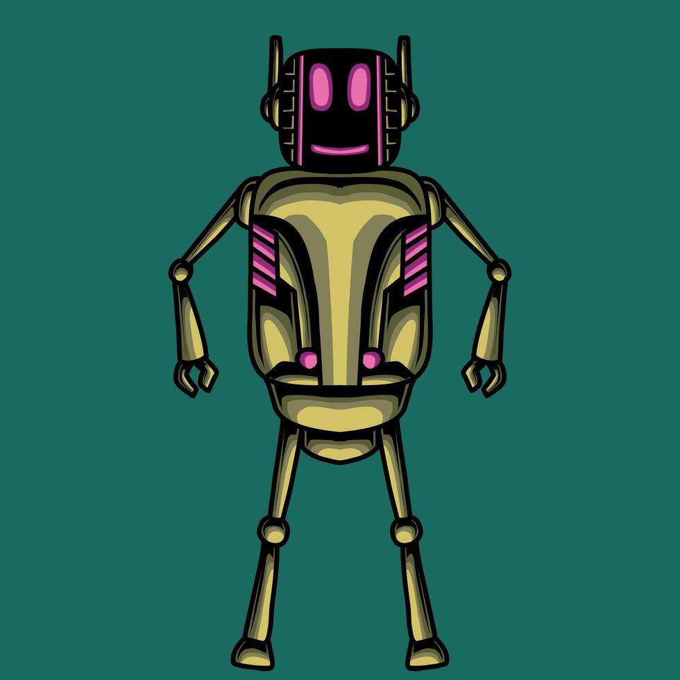 Cute White Ai Robot Character Vector 41449992 Vector Art At Vecteezy