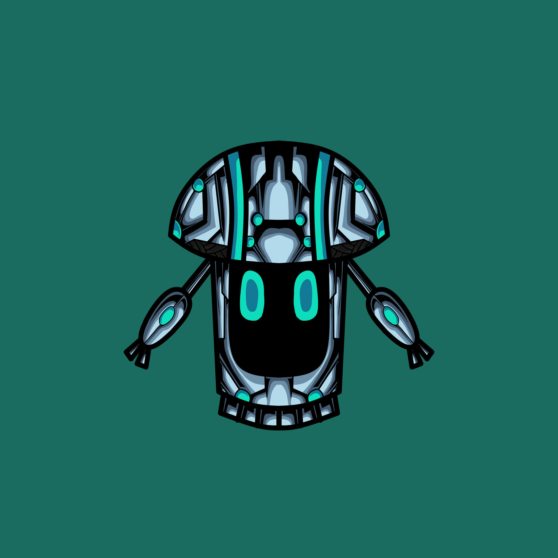Linda Blanco Ai Robot Personaje Vector 41450031 Vector En Vecteezy