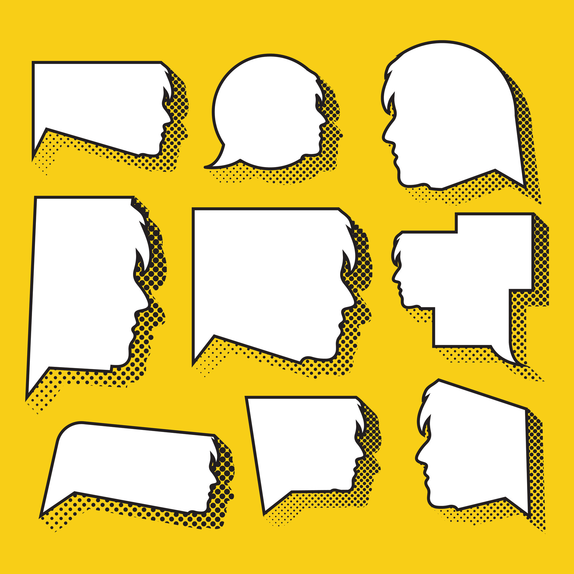 Pop Art Style Speech Bubble Vector Design 41450496 Vector Art At Vecteezy